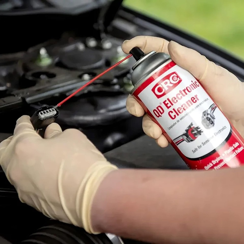 Electronic Contact Cleaner Spray Best Quick Drying Fix CRC QD Corrosion ...