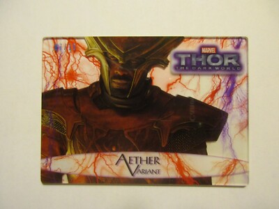 2013 UD Thor The Dark World Aether Variant Plexiglass Red Parallel /10 ...