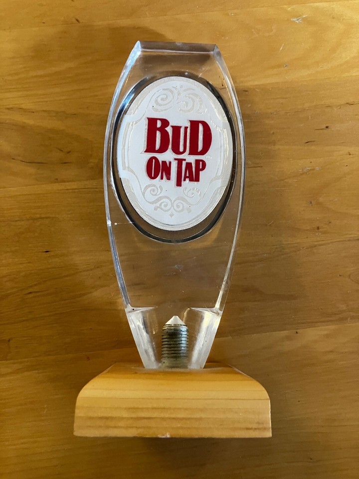 Bud On Tap Budweiser on Tap Beer Tap Handle Knob - 6.5 inches | eBay