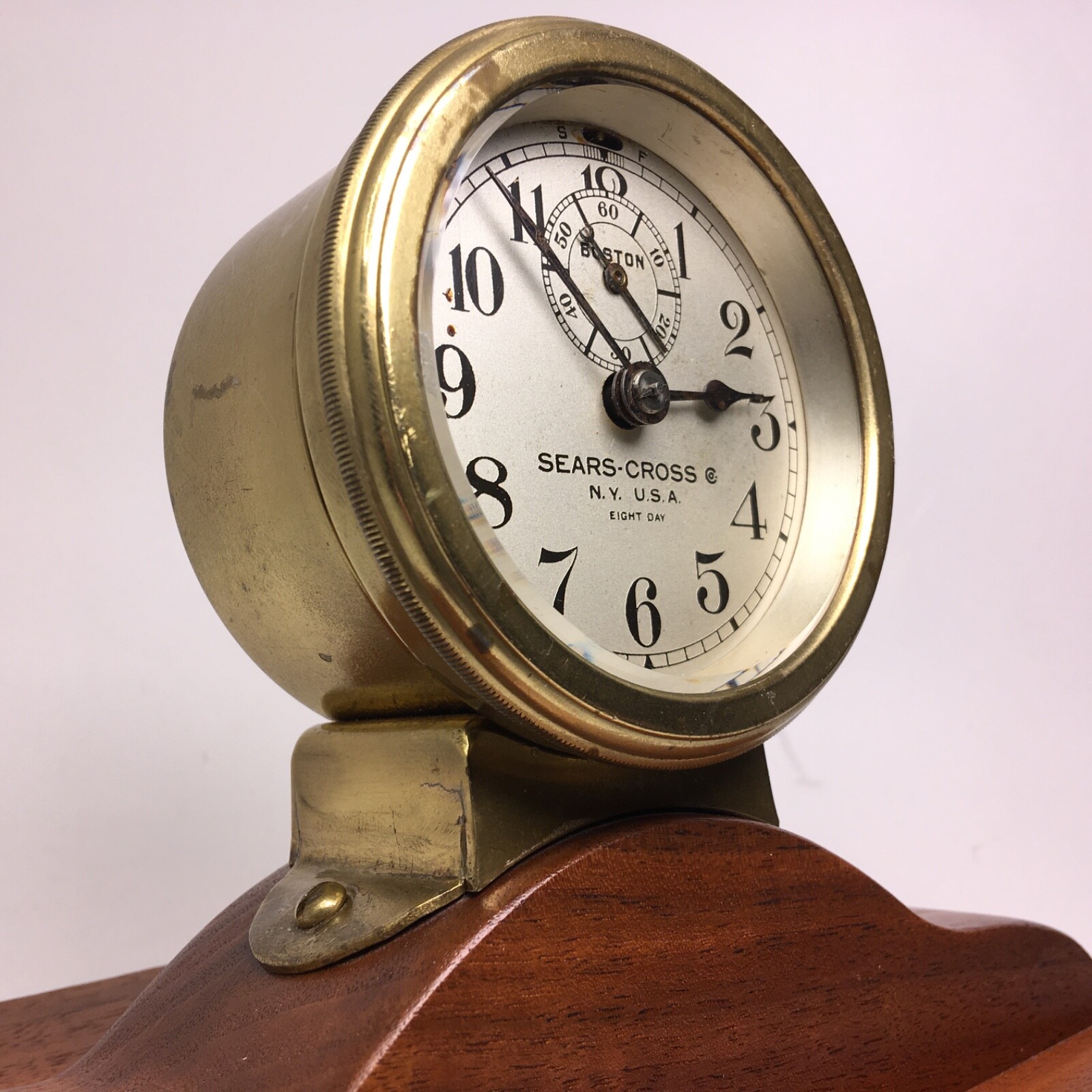 1930s HTF Rare CHELSEA SEARS-CROSS NY automobile CLOCK 8-Day **WORKs ...