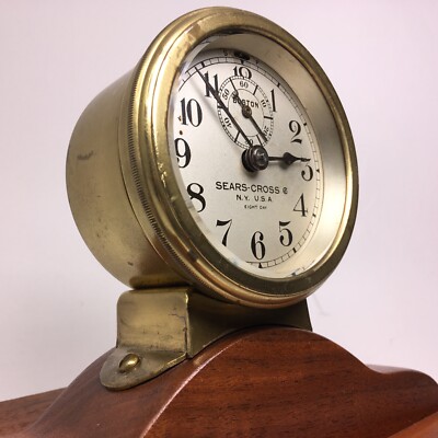 1930s HTF Rare SEARS-CROSS NY car DASH CLOCK by CHELSEA 8-Day -WORKs ...