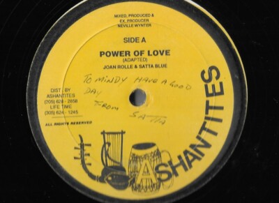 Satta Blue & Joan Rolle "Power of Love" Ashantites (Miami) 12" Reggae ...
