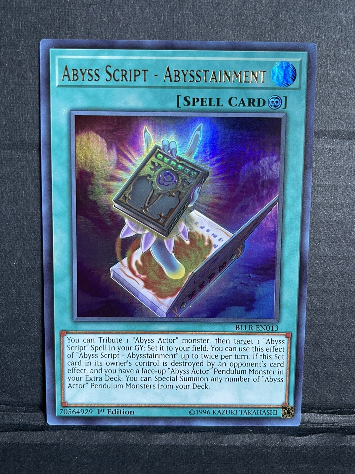 YuGiOh - Abyss Script - Abysstainment - BLLR-EN013 - Ultra Rare - 1st ...