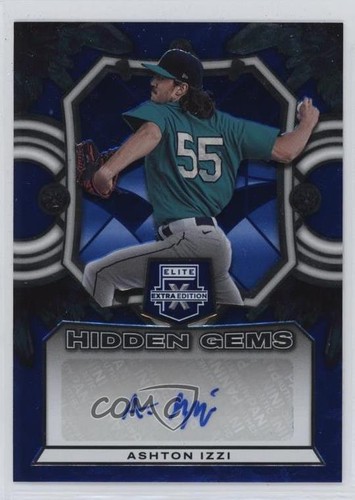 2023 Panini Elite Extra Edition Hidden Gems Blue Ashton Izzi #HG-AIZ ...