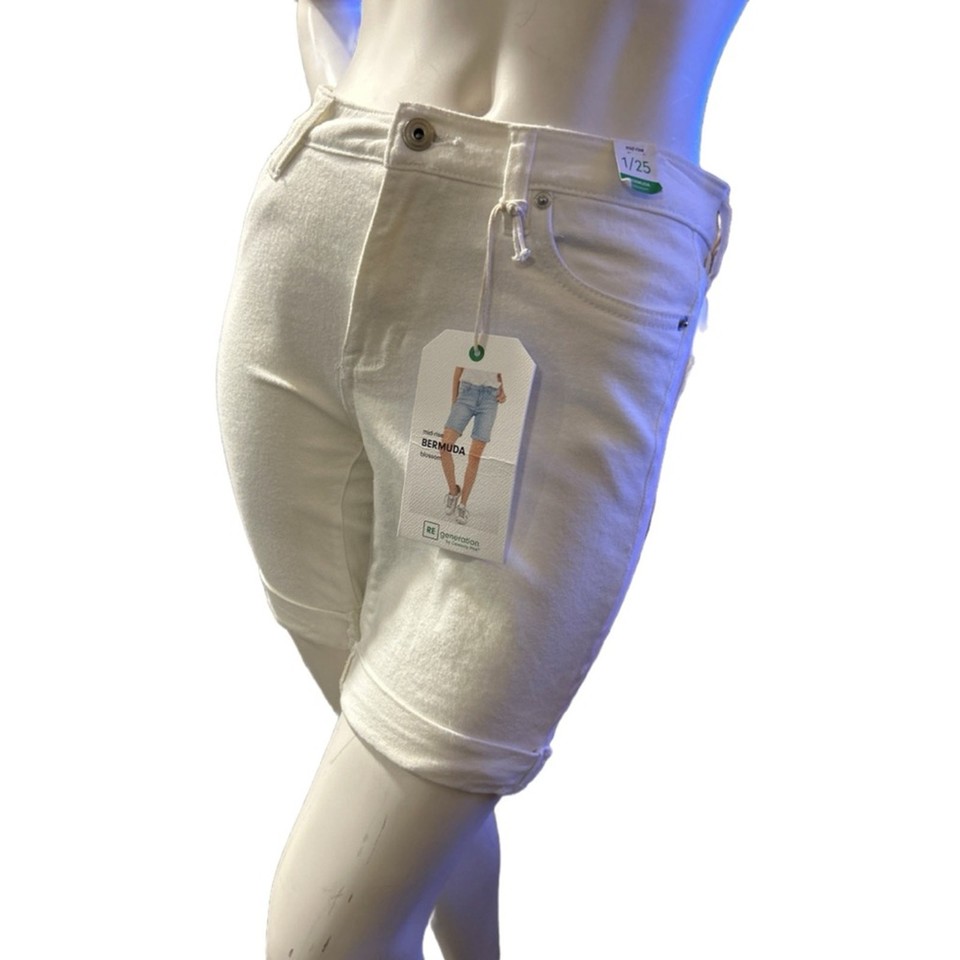 REgeneration Celebrity Pink Blossom Mid-Rise Bermuda Jeans Shorts | eBay