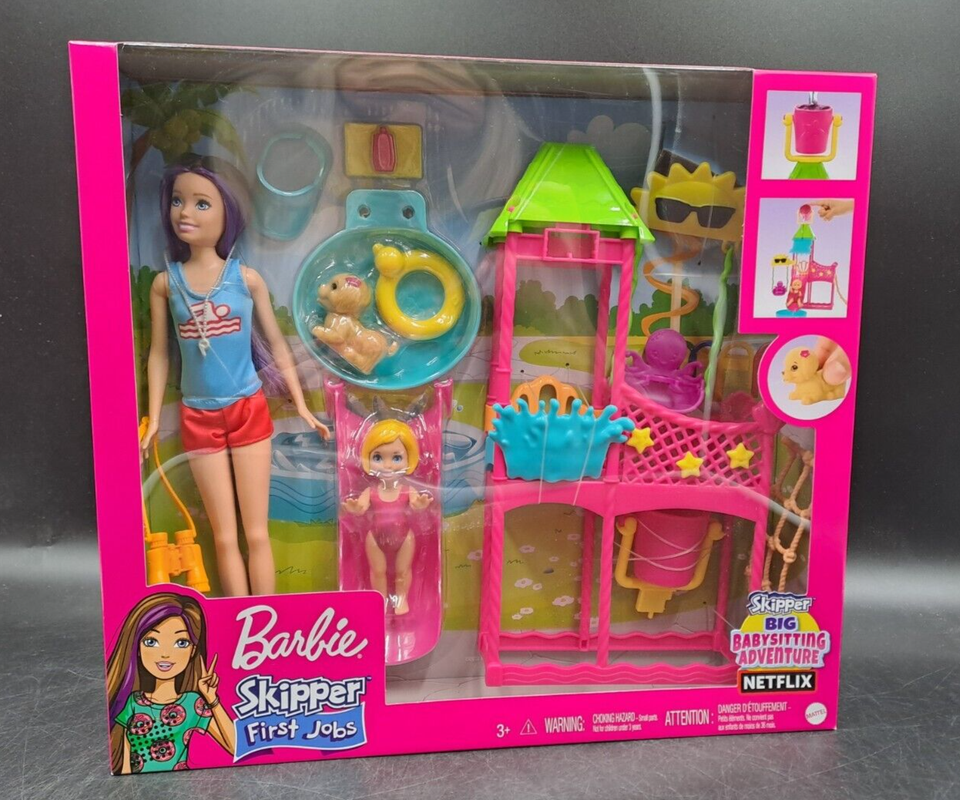 Barbie Skipper First Jobs Big Babysitting Adventure Doll Playset Age 3 ...