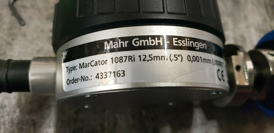 Mahr MarCator 1087Ri 0.5" x .000Digital Indicator Marposs M1 Star Bore ...