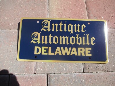 Delaware Antique Automobile license plate | eBay