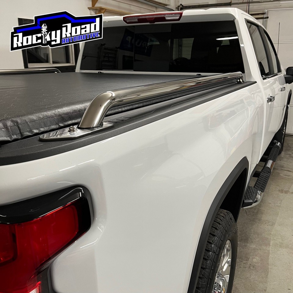 Stainless Steel Bed Rails for 2020-2025 Silverado Sierra 2500HD 3500HD ...