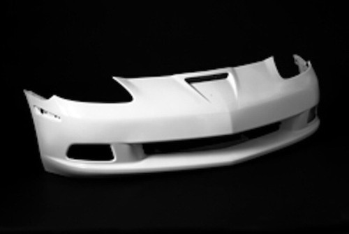 2005-2013 Corvette C6 Base Model Fiberglass Front Bumper w/"Z06 Scoop ...