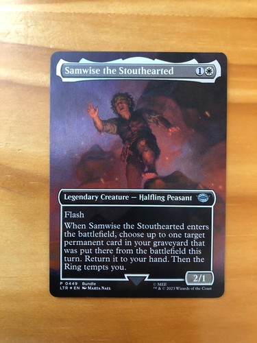 Mtg Lord of the Rings Samwise, the Stouthearted FOIL Borderless NM | eBay