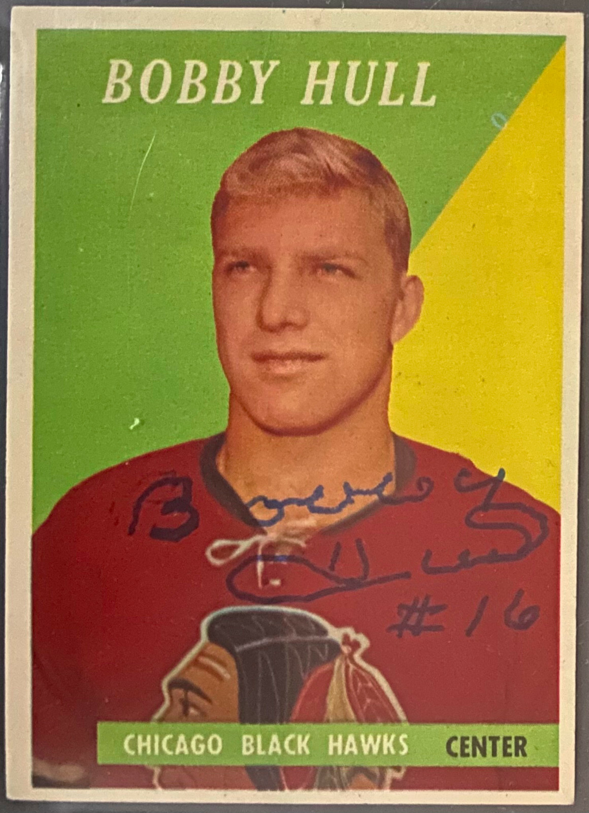 1958-59 Topps Hockey #66 Bobby Hull Rookie Card Signed Autographed RC ...