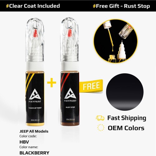 Car Touch Up Paint For JEEP All Models Code: HBV BLACKBERRY | eBay