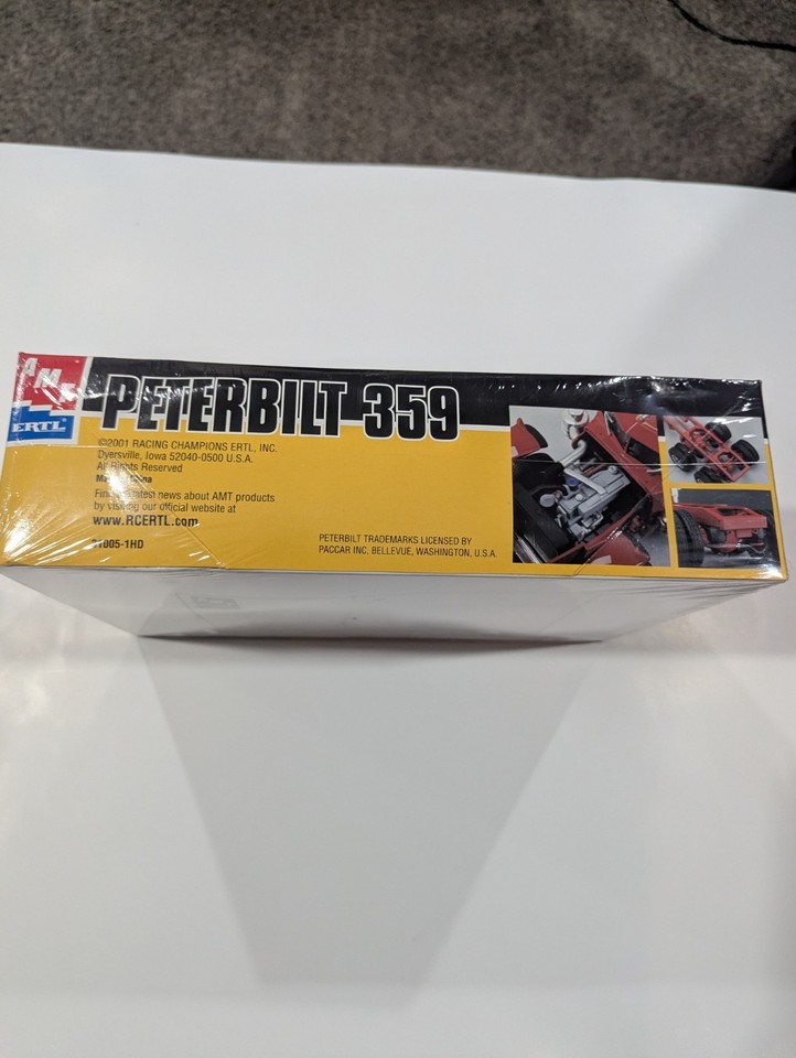 AMT ERTL 1/25 SCALE RED PETERBILT 359 MODEL KIT SEALED | eBay