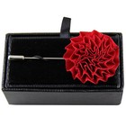 New in box Men's Suit chest buckle brooch Red flower lapel pin formal ...