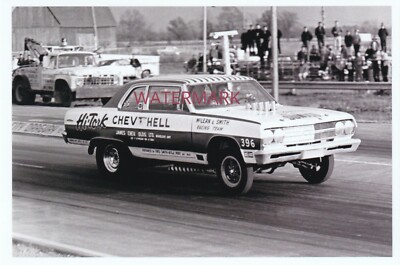 1960s NHRA Drag Racing-"CHEV-HELL"-McLEAN & SMITH-1965 396 Chevelle ...