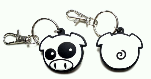 JDM keychain rally pig mascot from popular car stickers Japan ...