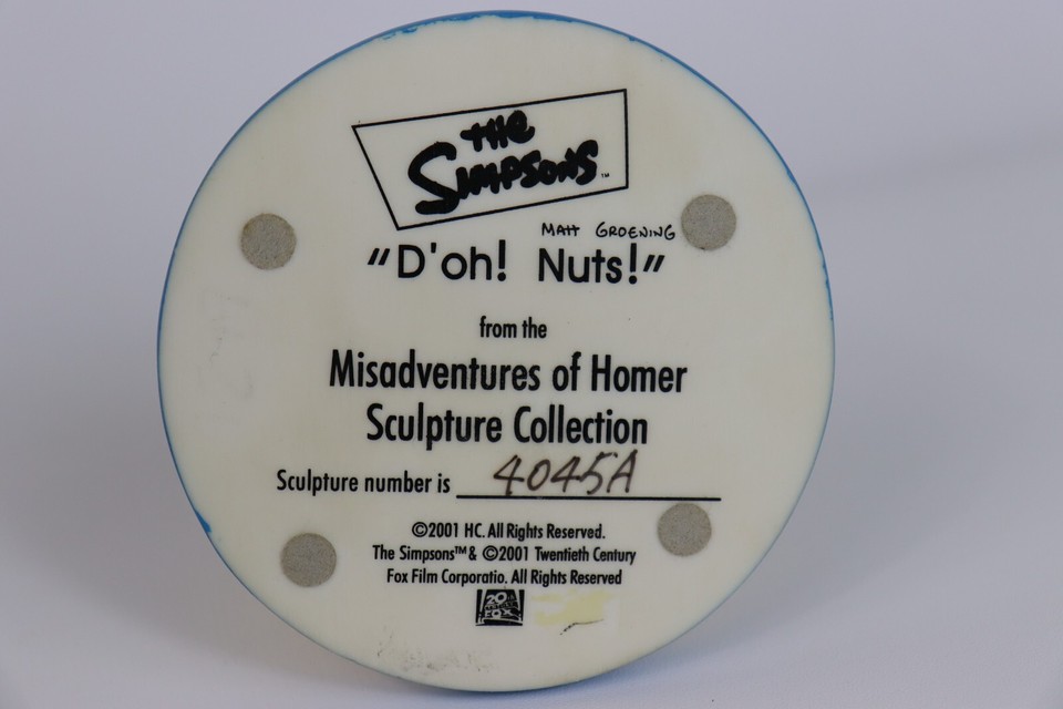 The Hamilton Collection The Simpsons Misadventures Of Homer Series "D ...