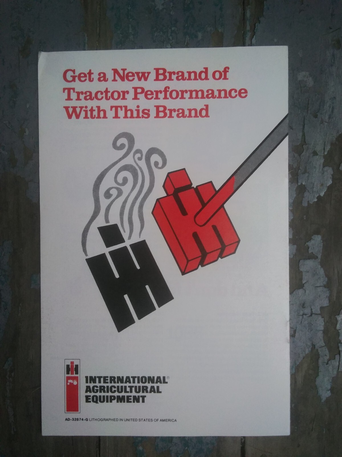 Rare 1980's IH International Harvester Red Power Showdown 1086 Tractor ...