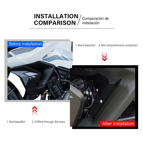 For Triumph Tiger 900 850 Fan Airflow Radiator Air Wind Deflectors 2020 ...