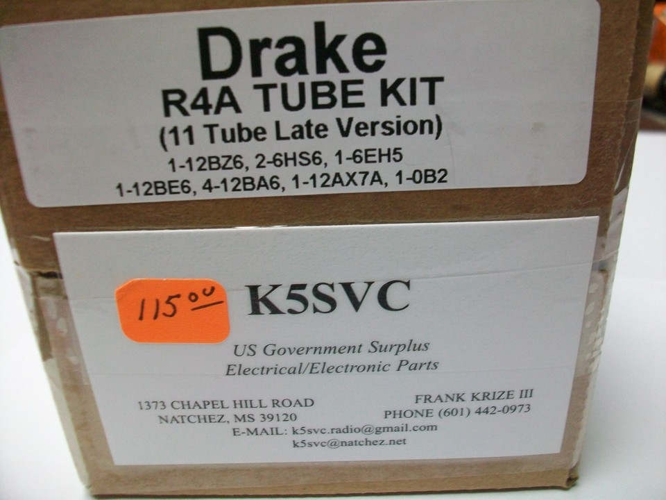 DRAKE R4A (11 TUBE VERSION) TUBE KIT | eBay