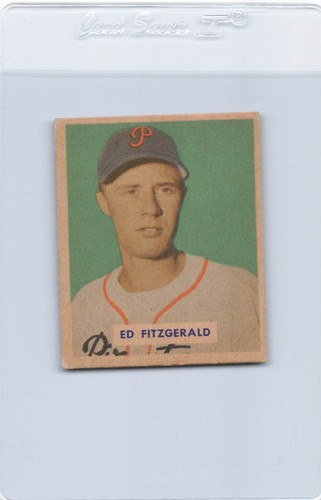 1949 Bowman #109 Ed Fitzgerald Pirates EX *313 | eBay