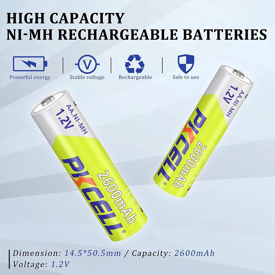 1.2v AA AAA Rechargeable Batteries NiCd Battery for Garden Solar Ni-Cd ...