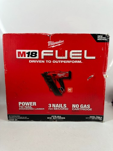 Milwaukee M18 FUEL 30 Degree Framing Nailer - Red (2745-20) with ...