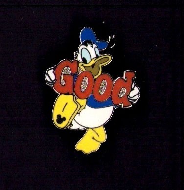 Disney Authentic Donald Duck Good pin | eBay