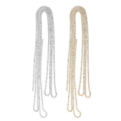 2 Pcs Nail Decoration Rhinestone Nails Charm Clear Rhinestones for ...