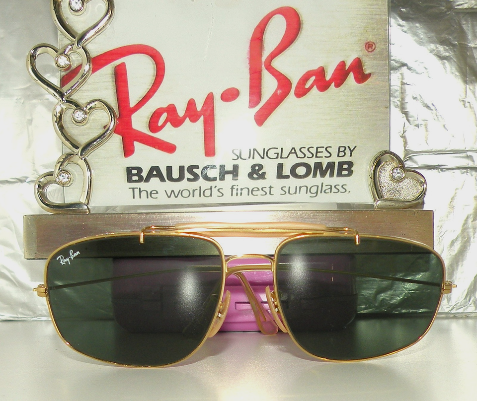 VTG RAY BAN BAUSCH-LOMB W0964 SMALL OUTDOORSMAN EXPLORER SUNGLASSES BOX ...