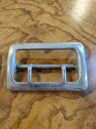 Lot of 2 Replacement Solid Brass Double Prong Belt Buckle for Leather ...