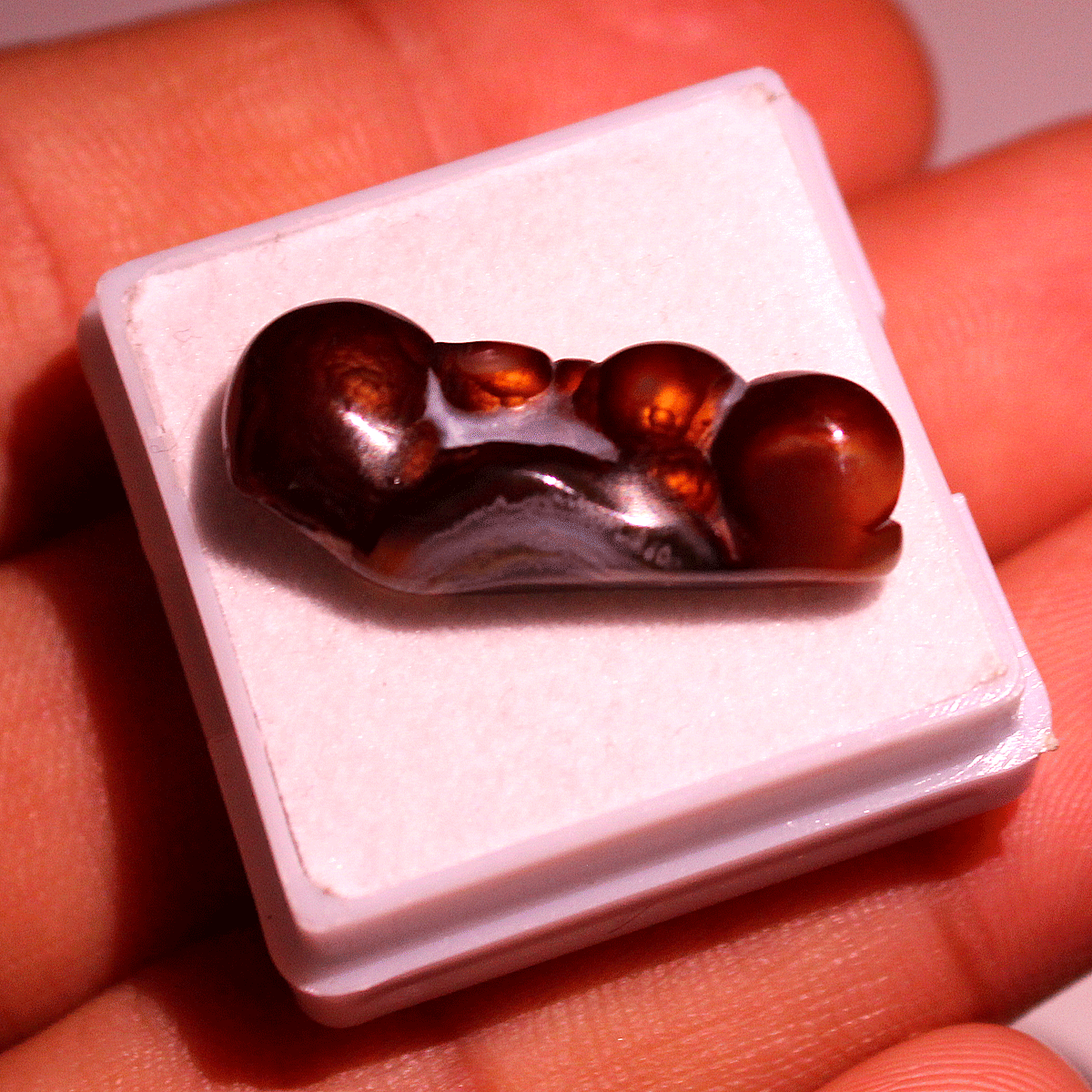 10.34 Cts Natural Mexican Fire Agate Collectible Gemstone Crystal Reiki ...