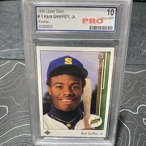 1989 Upper Deck Ken Griffey Jr. Star Rookie #1 PRO 10 GEM MT Mariners ...