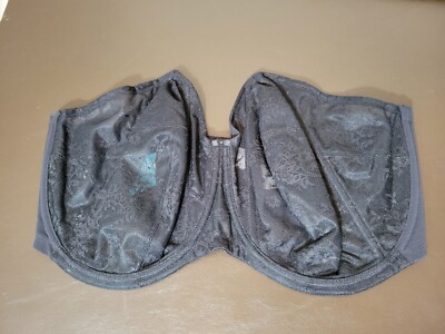 Womens 40J Goddess Black Bra Brand New Nwt See Through No Straps | eBay