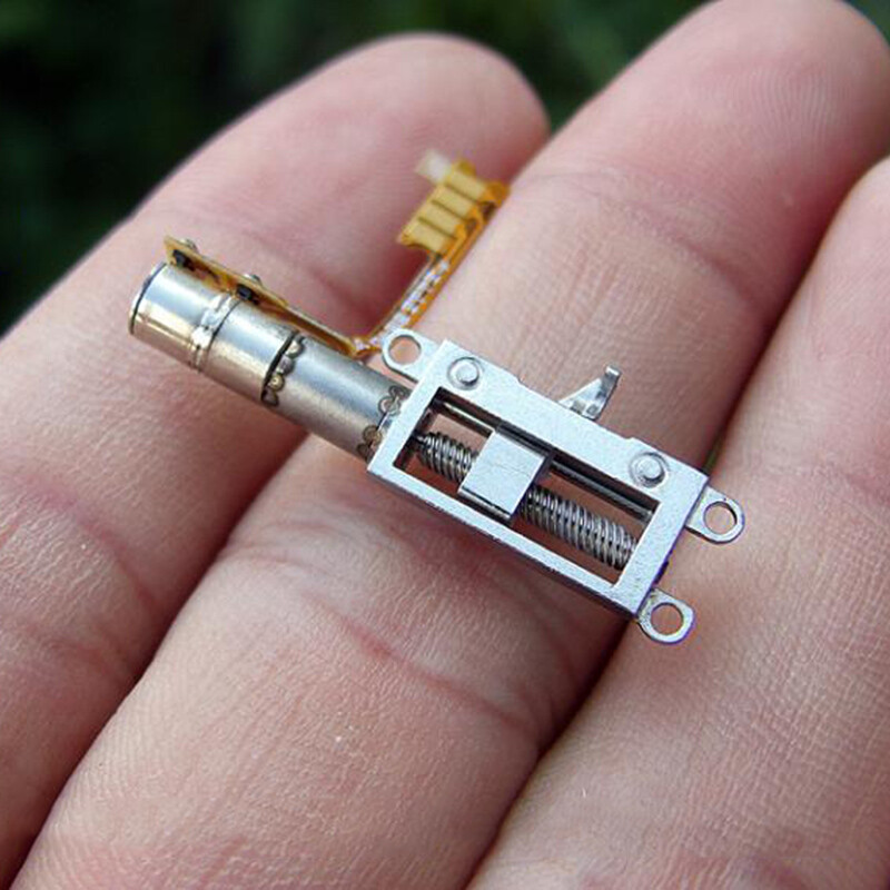 4mm 2-Phase 4-Wire Micro Precision Gear Stepper Motor Metal Slider ...