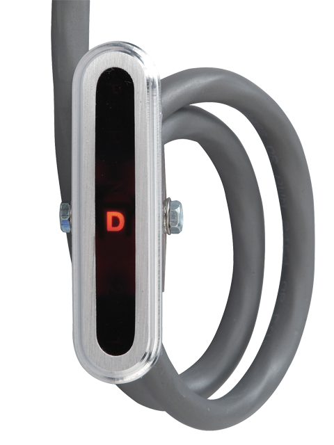 Lokar LED Gear Shift Indicator Vertical Dash Mount Alloy Bezel Th700 ...