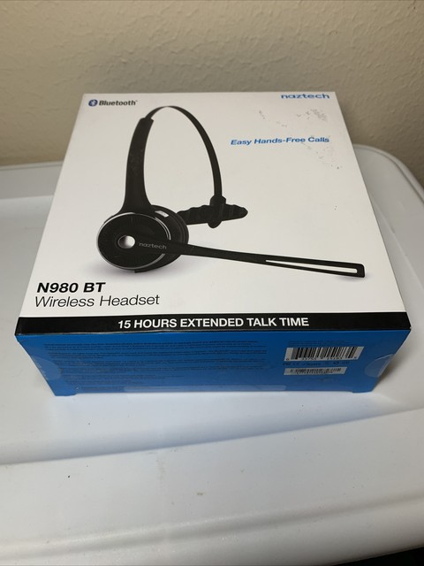 Naztech N980 BT Wireless Headset With Charging Base for sale online | eBay