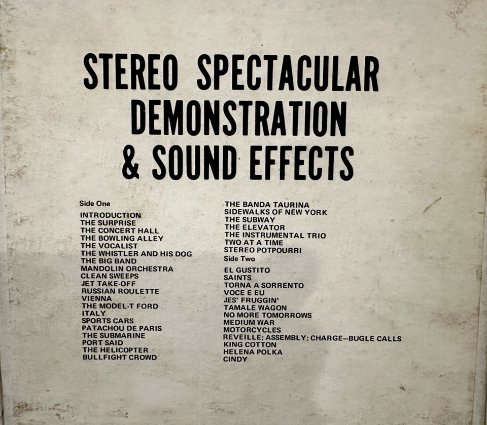 Stereo Spectacular Demonstration & Sound Effects Reel Tape 7 ½ ips 4trk ...