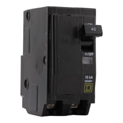 NEW SQUARE D QO240 Plug-In Circuit Breaker 2 Pole 40 Amp 120/240V ...