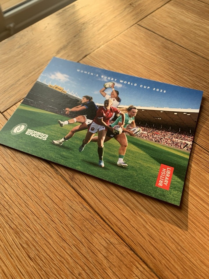 Women’s Rugby World Cup 2025 Postcard. British Library | eBay UK