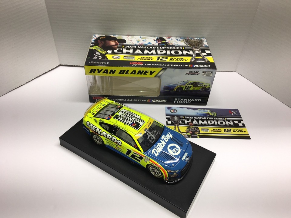 RYAN BLANEY AUTOGRAPHED #12 MENARDS DUTCH BOY CHAMPION 2023 MUSTANG 1/ ...