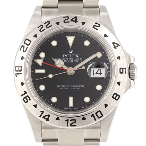 Authentic ROLEX Explorer II 16570 SS Automatic Serial Info:Z Serial ...