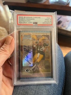 2005 Bowman Chrome Graded Auto Rookie Aaron Rodgers | eBay