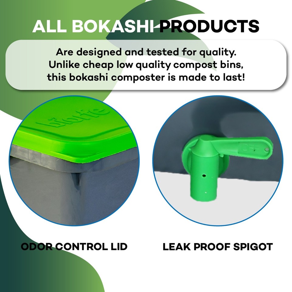Compost Starter Kit, BEGINNERS BOKASHI COMPOST KIT, Biorfe Compost Kit ...