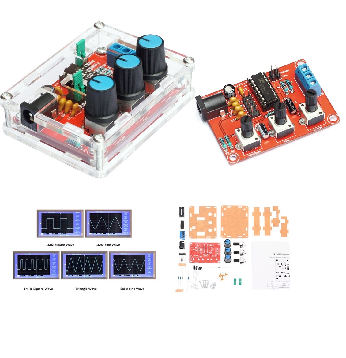 Xr2206 High Precision Function Signal Generator Diy Kit Generic XR2206