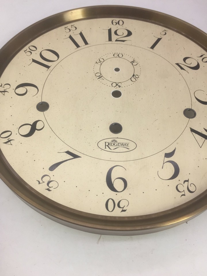 RIDGEWAY Grandfather Clock Face 26cm diameter | eBay