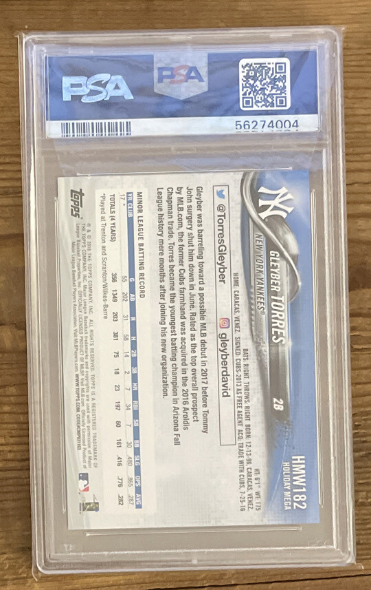 2018 Topps Holiday Metallic Snowflake Gleyber Torres PSA 10 SP 🔥⚾️🔥 | eBay