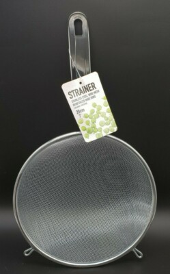 Brand New Hand Held 20cm 7 Inch Stainless Steel Mesh Strainer Kitchen ...