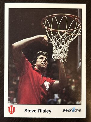 1986-87 Bank One Indiana Hoosiers Greats, Steve Risley Basketball Card ...